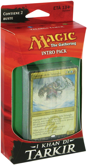 WOTC Magic: The Gathering I Khan di Tarkir intro pack Valanga Temur (IT)