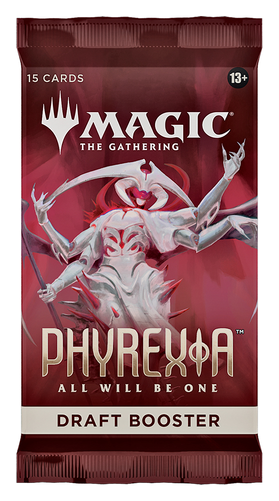 WOTC Magic: The Gathering Phyrexia: All Will Be One Draft Booster busta 15 ca...