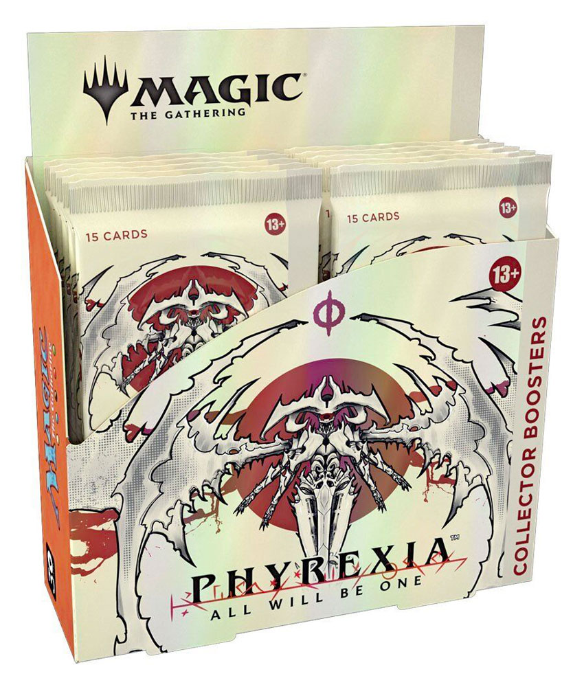 WOTC Magic: The Gathering Phyrexia: All Will Be One Collector's Booster displ...